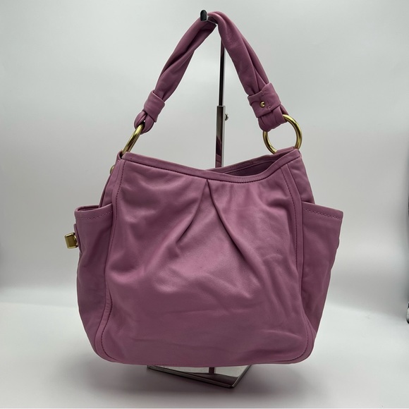 Coach | Bags | Coach Parker Leather Pink Hobo Bag 3412 | Poshmark